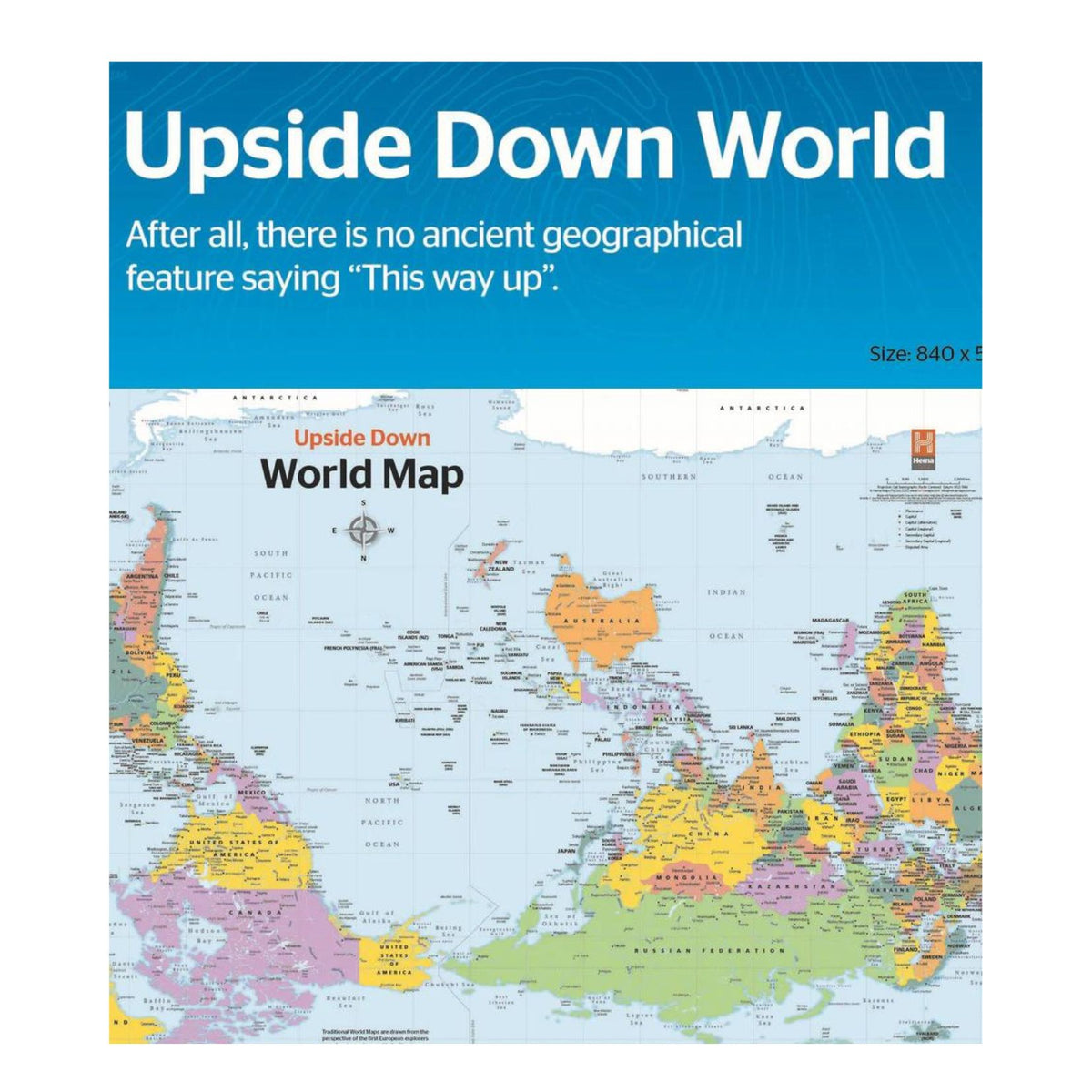 Upside Down World in Envelope Folded Map – Petronella's Gallery and ...