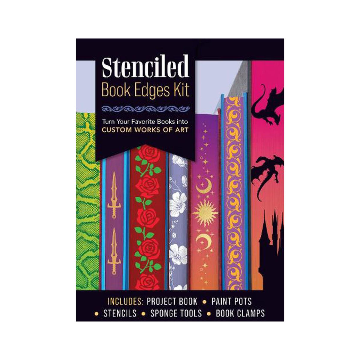 Stenciled Book Edges Kit – Petronella's Gallery and Bookstore