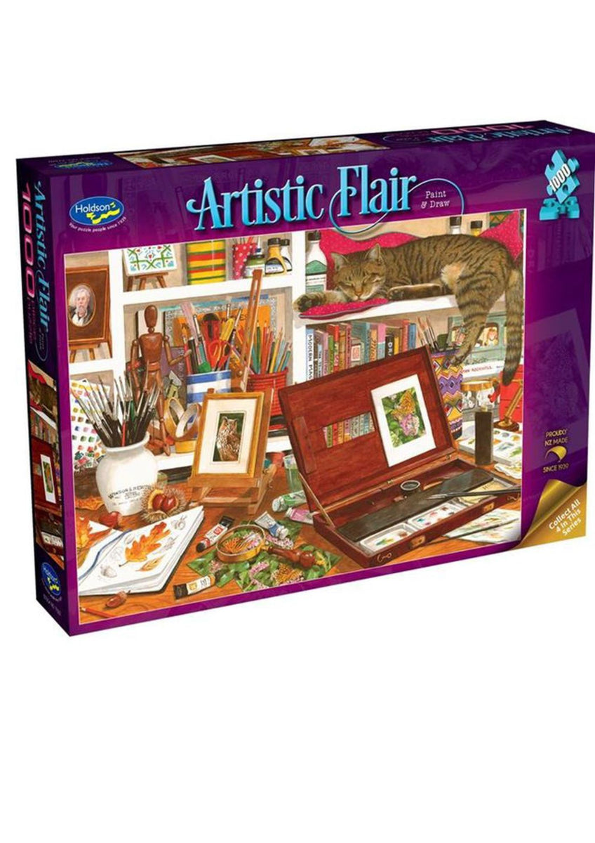 Paint & Draw 1000pc Jigsaw – Petronella's Gallery and Bookstore
