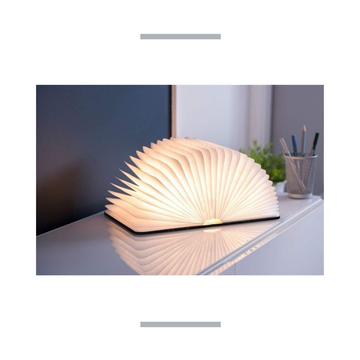 Large Black Leather Smart Led Booklight – Petronella's Gallery and ...